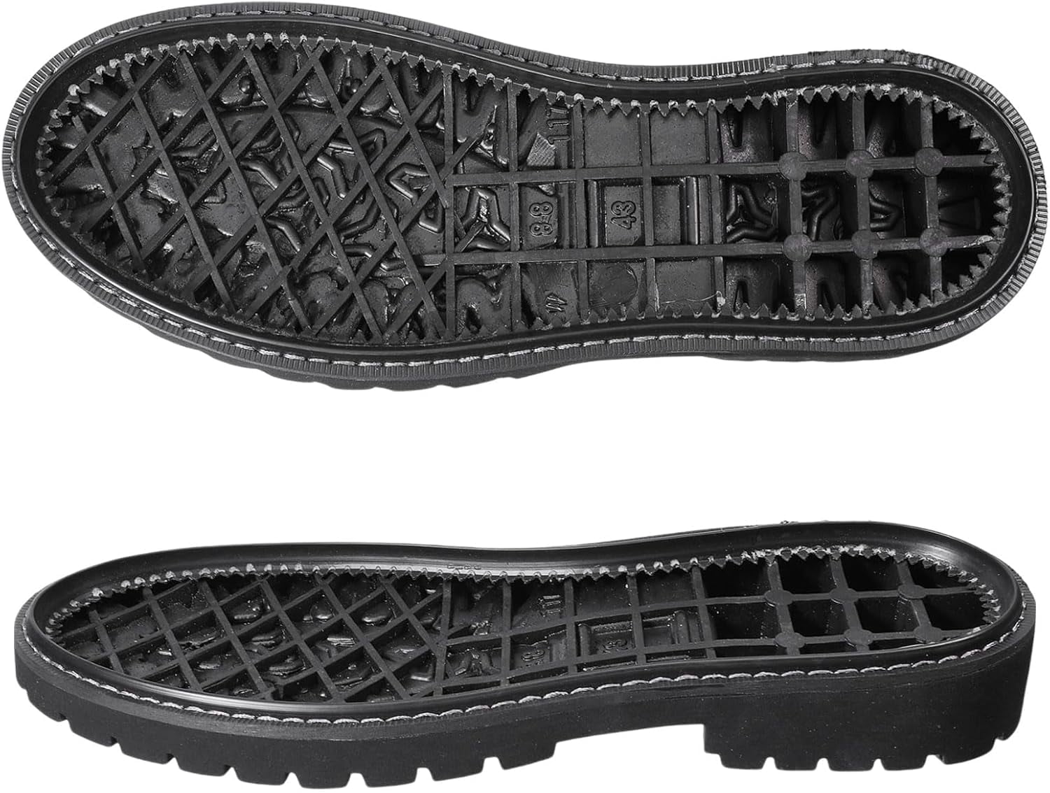 Shoe Replacement Rubber Soles for DIY Shoes 1 Pair Rubber Full Out Sole ...