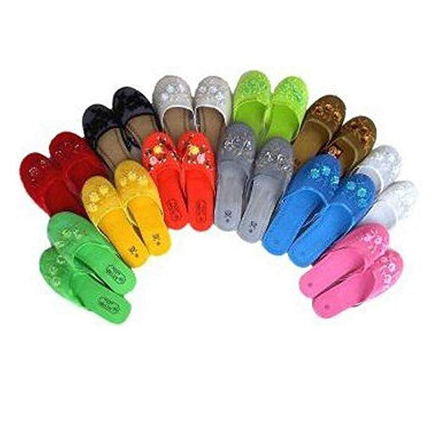 Women's Assorted Chinese Mesh Slippers Sandals - Random Colors, Ideal ...