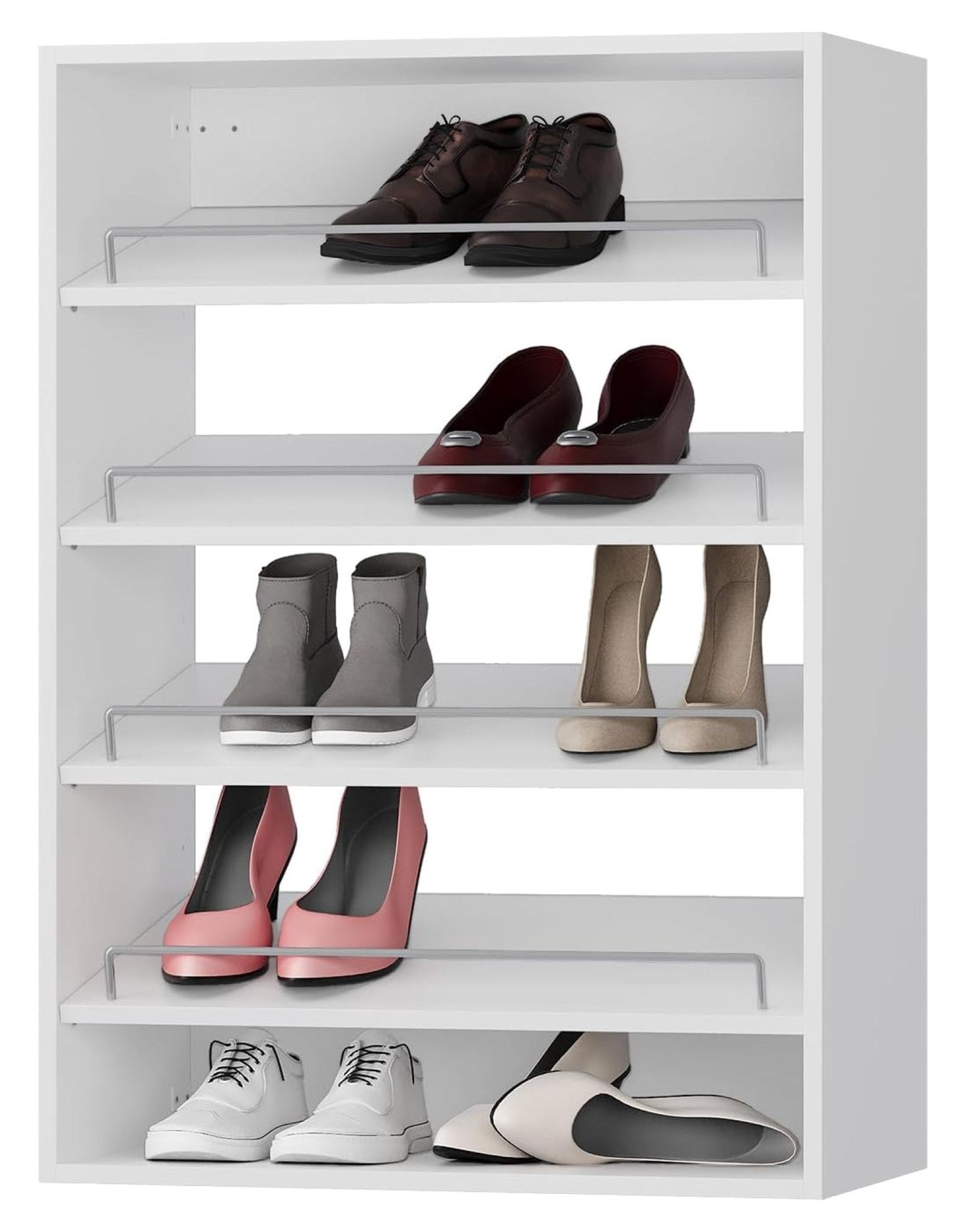 Shoe Shelf Short Tower Closet Unit, Modular Closet System, Wood Closet ...