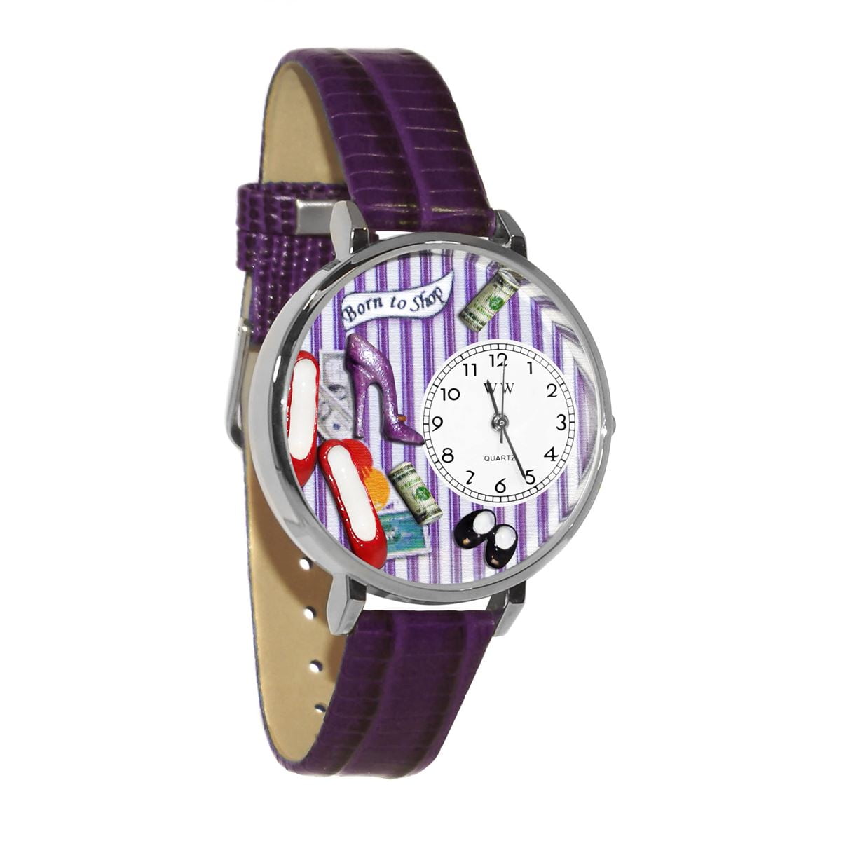 Shoe Shopper Watch in Silver (Large) - Walmart.com