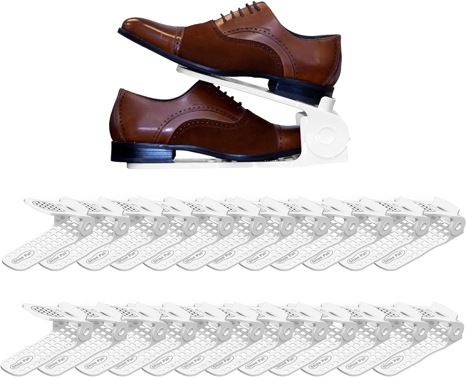 Shoe Slot Organizer Adjustable Shoe Stacker for Pair of Shoes Shoe ...