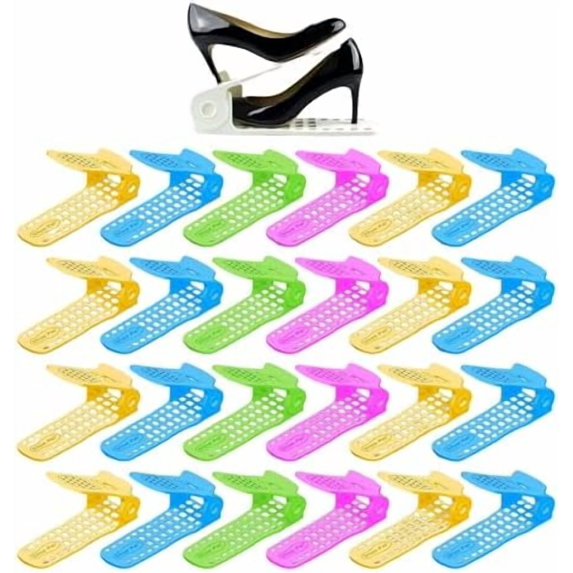 Shoe Slots Organizer 24 Pack - Shoe Stackers for a Pair Of Shoes | shoe ...