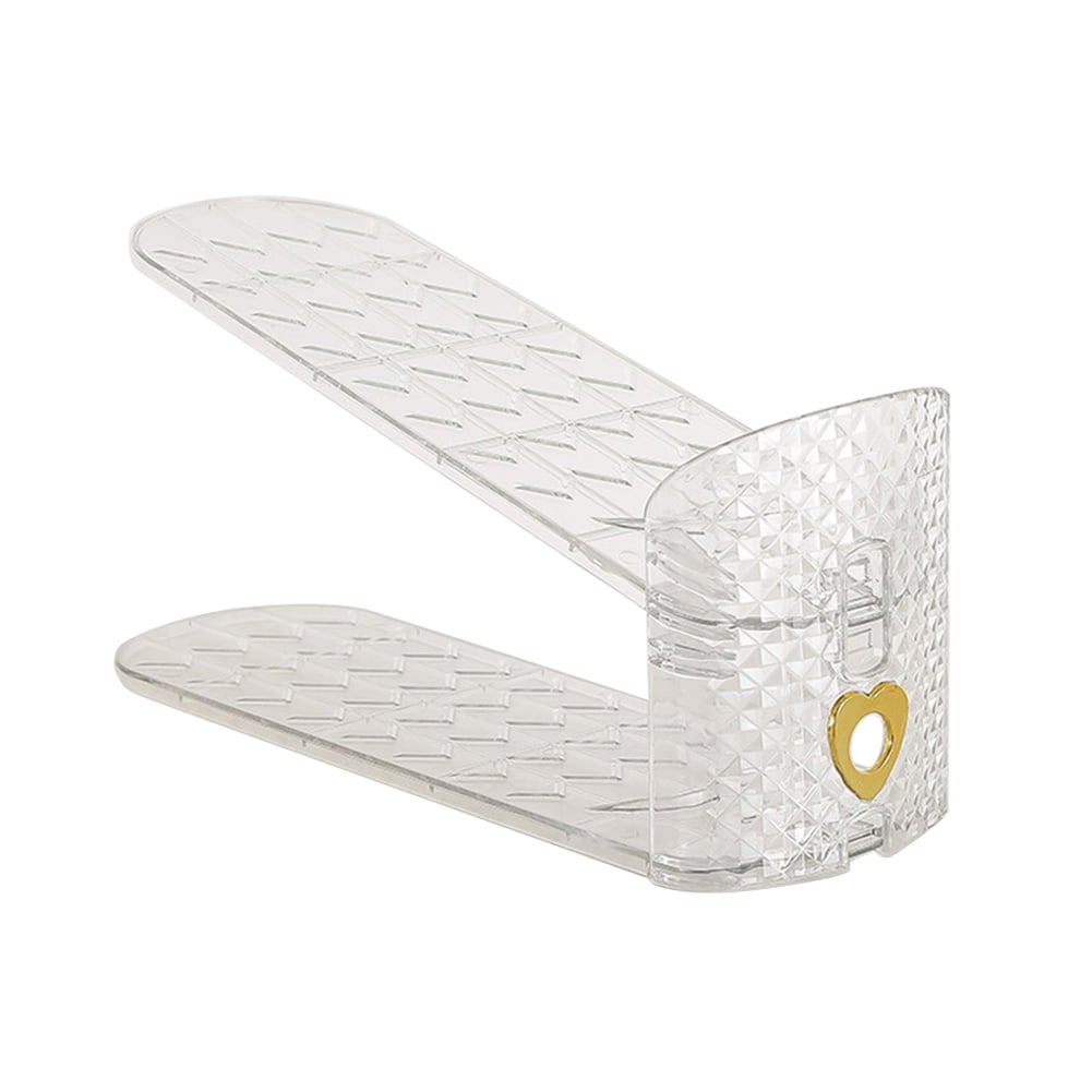 Shoe Slots Organizer Adjustable Level Shoe Stacker Holder Space-Saving ...