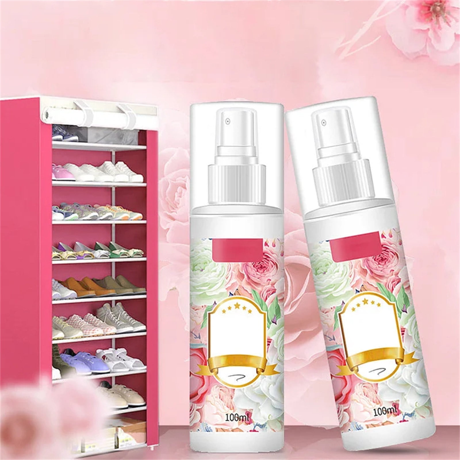 Shoe and Sock Deodorant Spray | Floral Scent Foot Odor Neutralizer ...