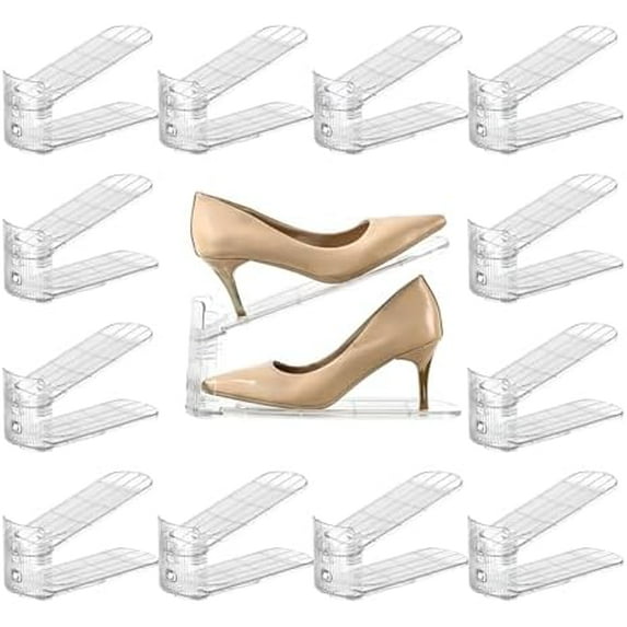 Shoe Stackers with Three Adjustable Levels,pace Saving ,4.5*10.7inch ...