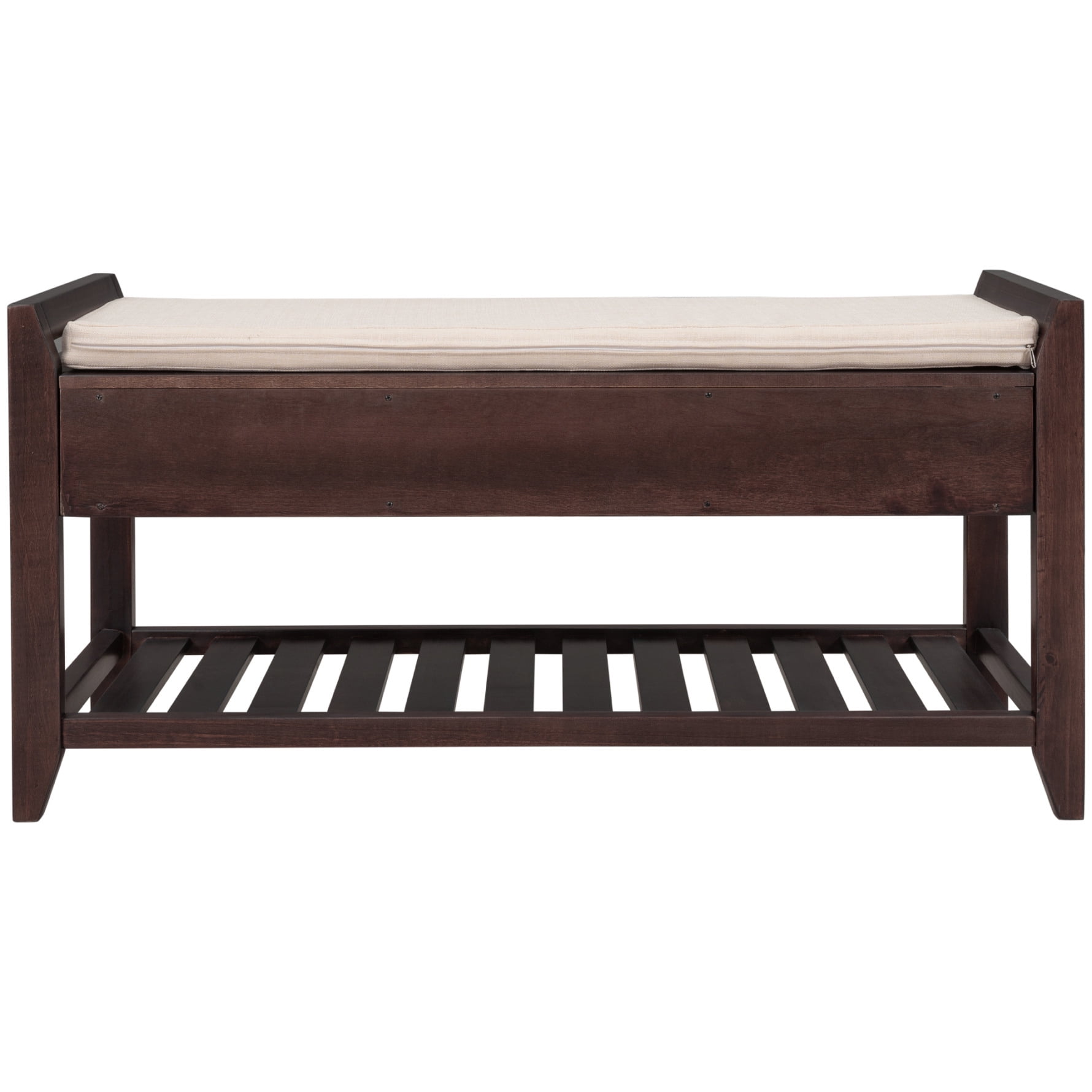 Shoe Storage Bench with Cushion Double Seat, Shoe Rack Bench with ...
