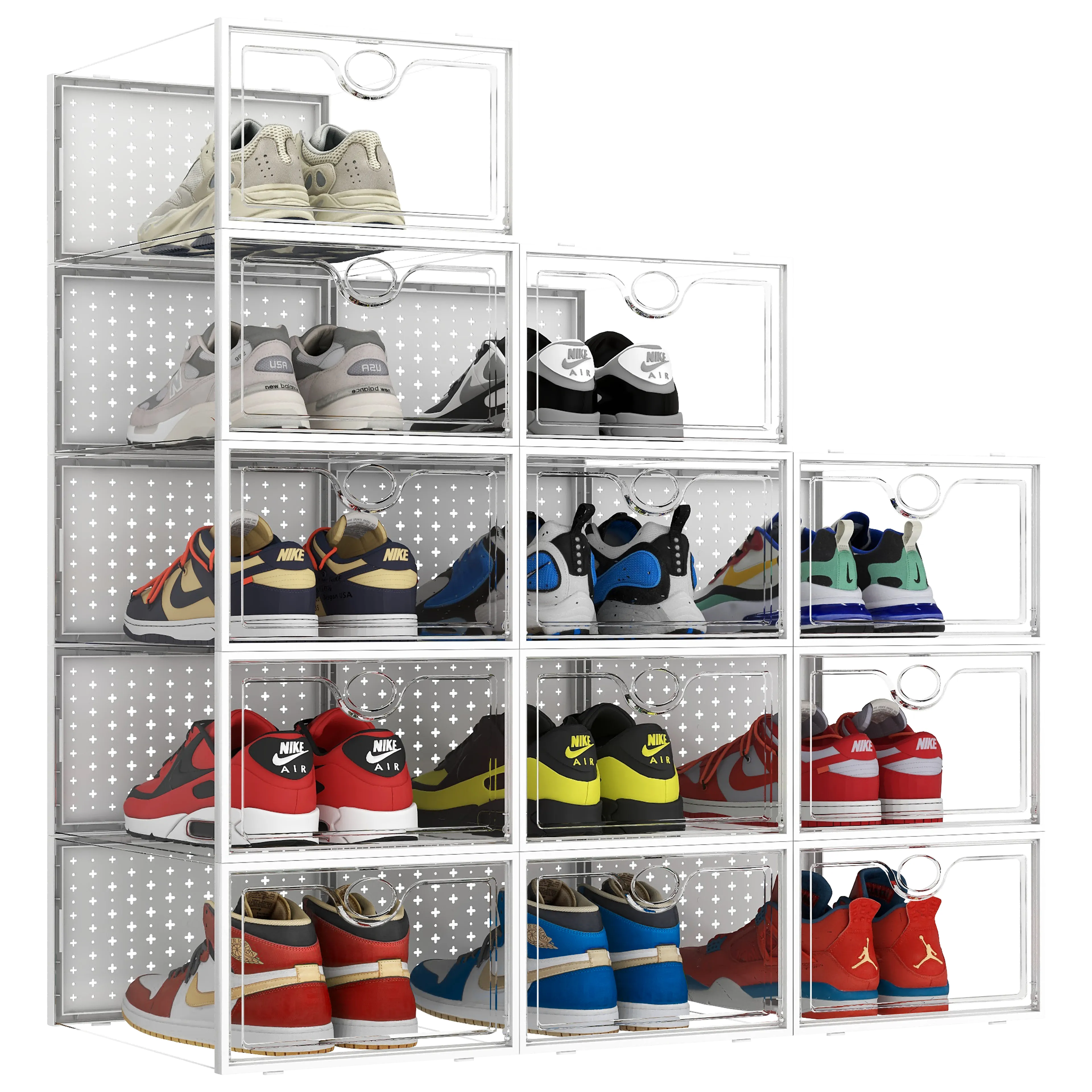 Pinkpum Extra Extra Large EC36 Shoe Storage Boxes XXL Large Clear ...
