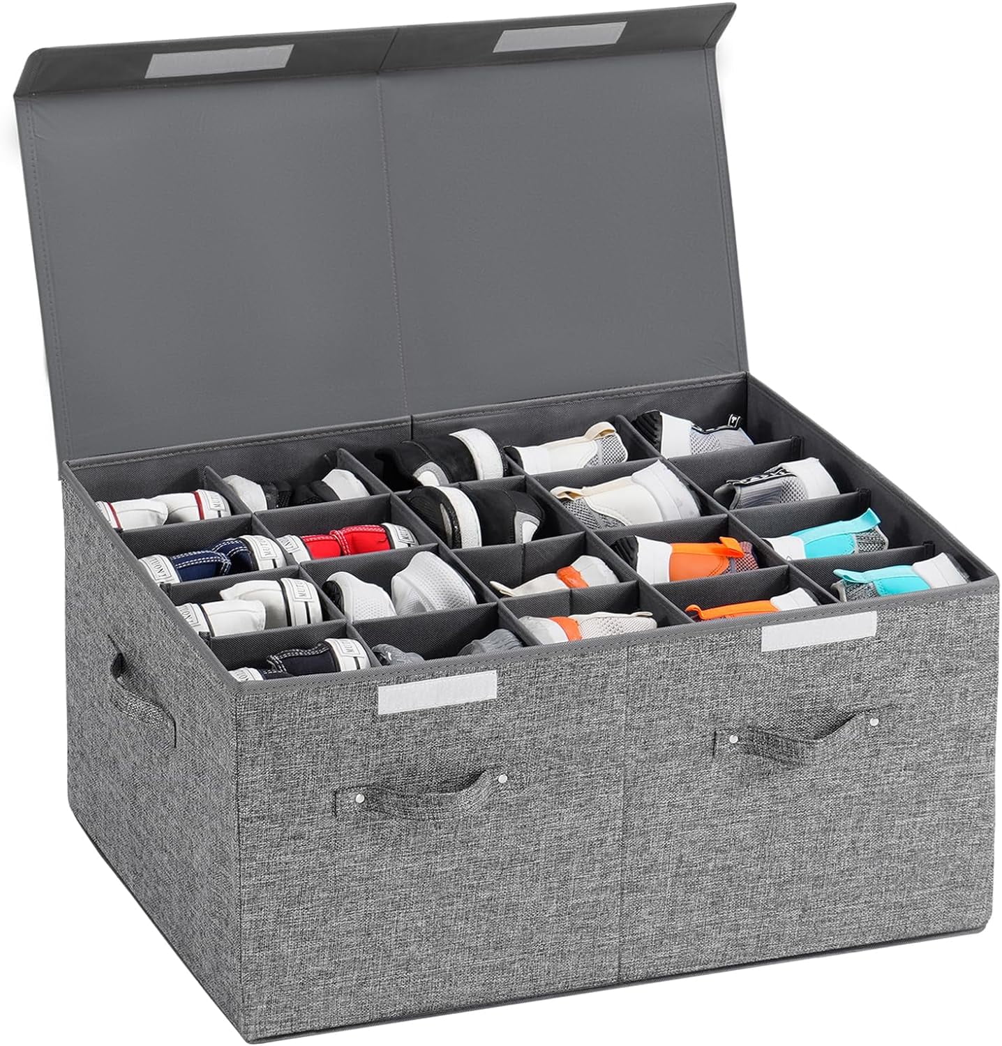 Shoe Storage Box Holds 20 Pairs, Large Shoe Storage Organizer Bins with ...