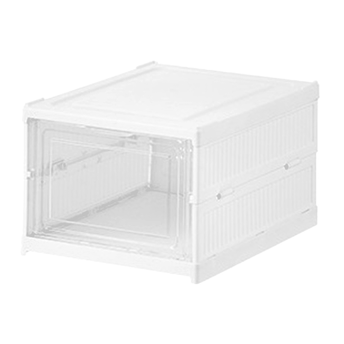 Shoe Storage Box Installation-Free Foldable Organizers with Clear Door ...