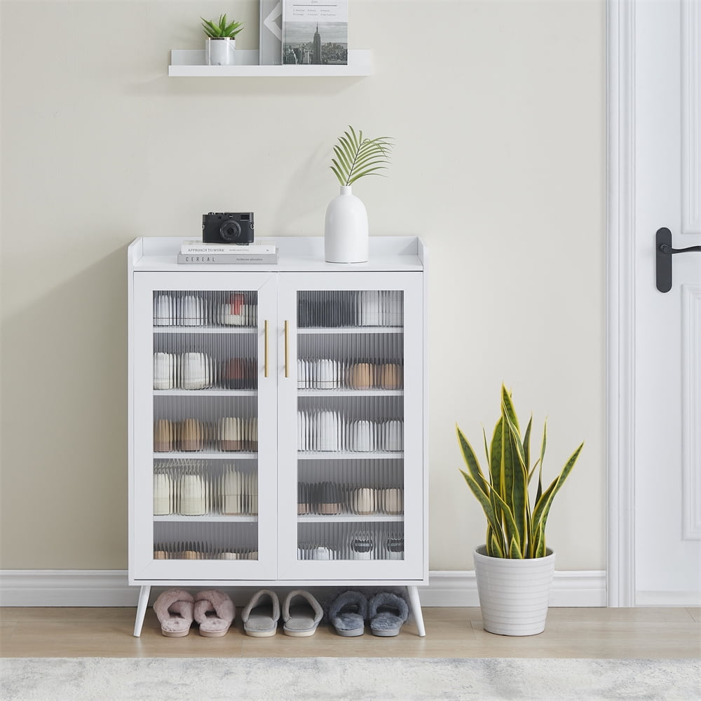 Dragonpad USA 5-Tier Shoe Storage Cabinet with Adjustable Shelves ...