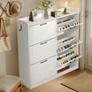Contemporary Home Living 5.75' Sage Green Entryway Shoe Locker ...