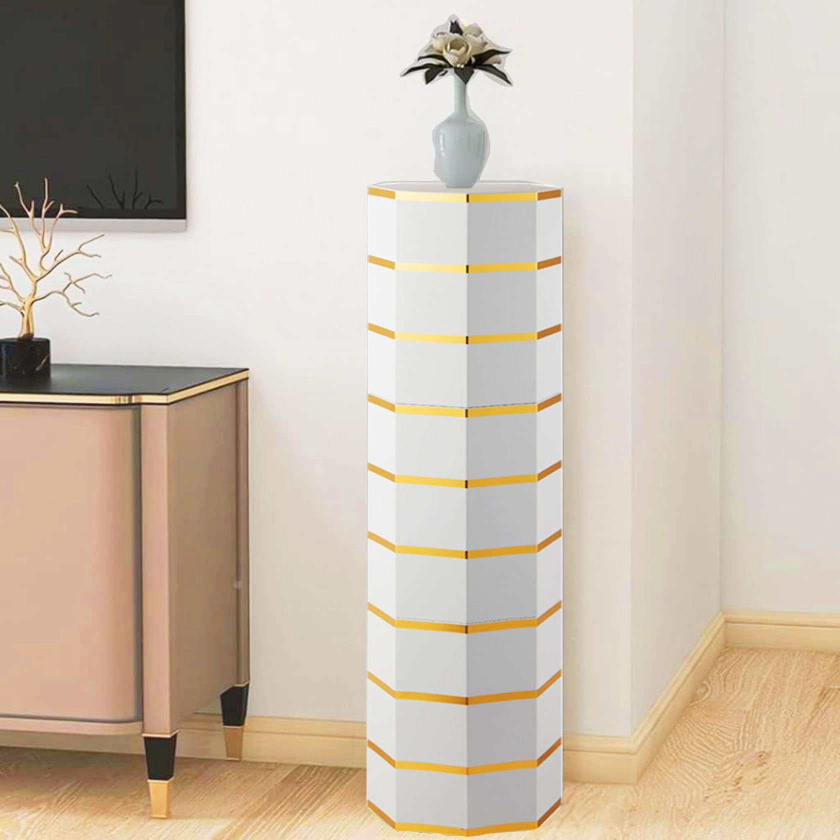 Shoe Storage Closet 360 Round Rotating Shelves Stand Alone Narrow ...