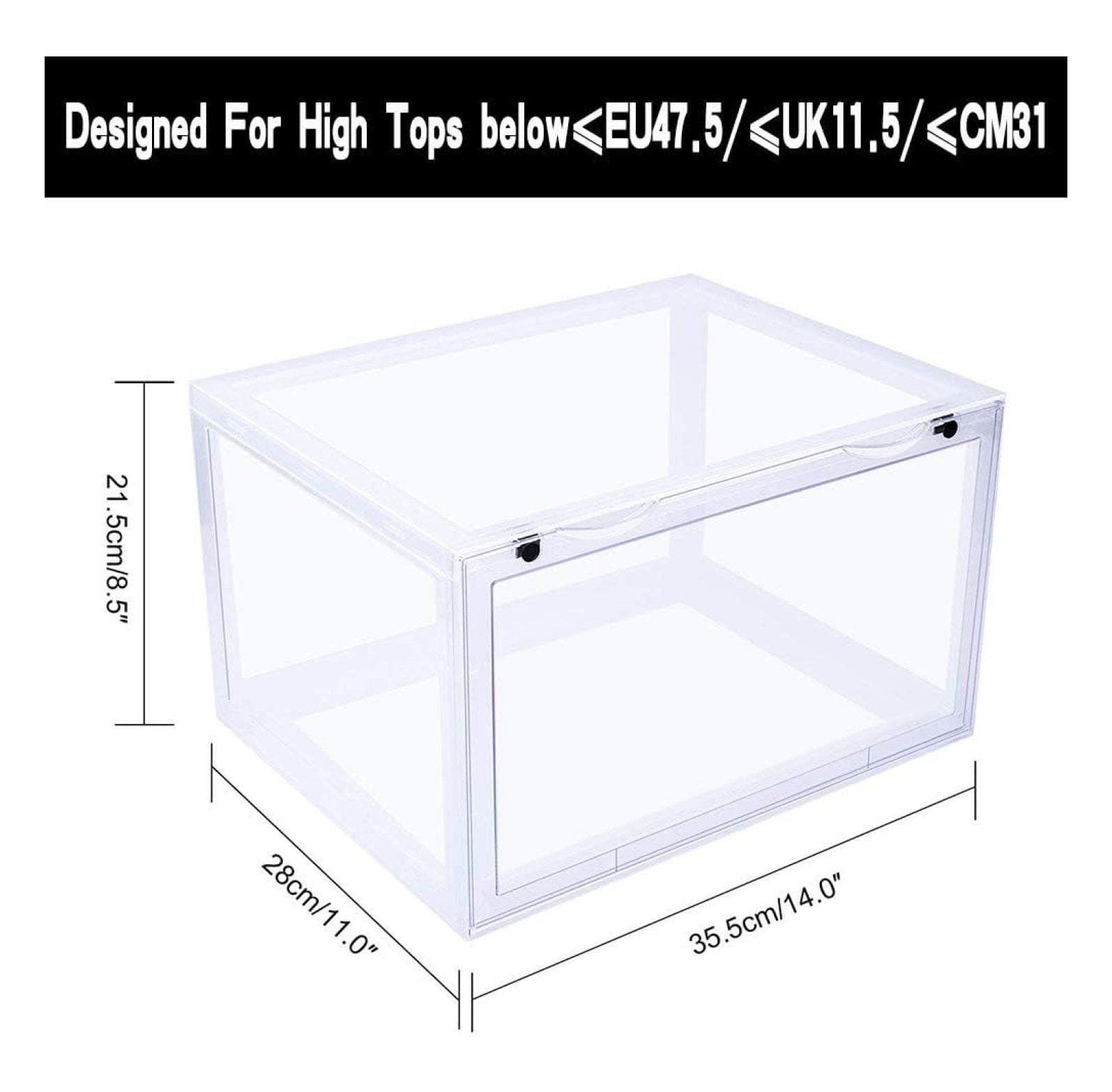 Shoe Storage Container Shoe Box Shoe Display Stackable Shoe display box ...
