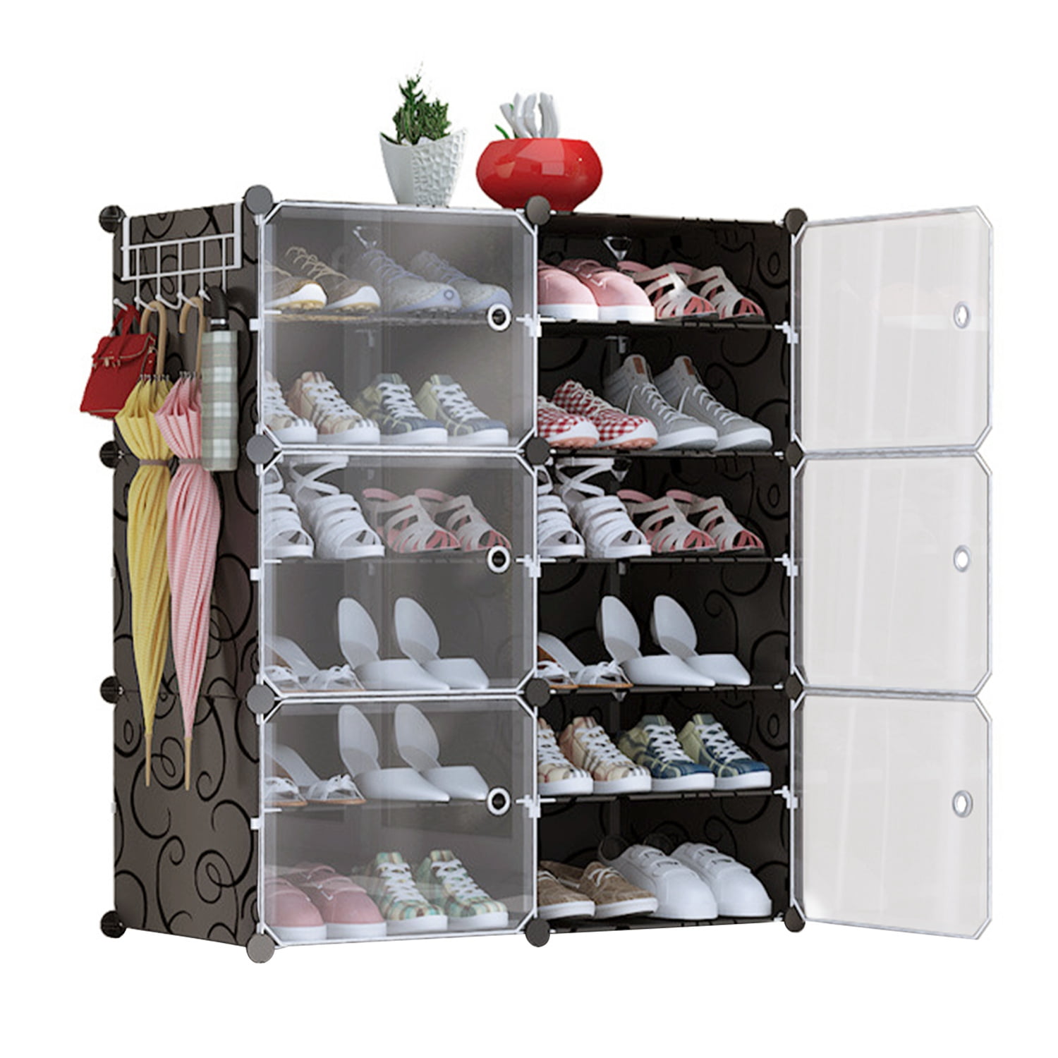 Shoe Storage, NewHome 6-Tier 2-Row Shoe Rack Organizer for Closet ...