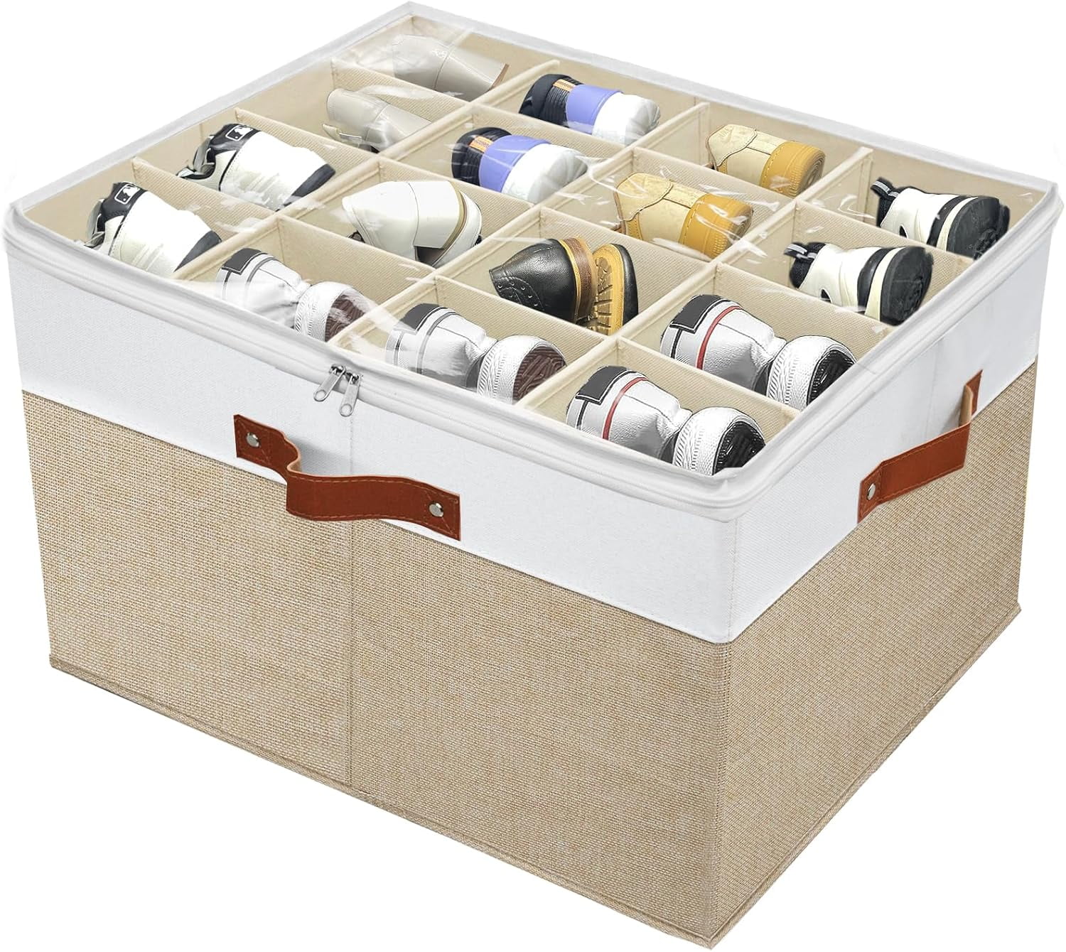 Shoe Storage Org for Closet,Stackable Shoe Storage Box for Entryway ...