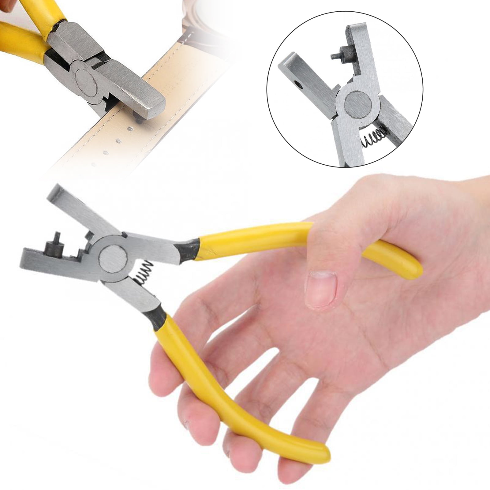 Shoe Strap Hole Puncher Pliers with Handle Watch Band Hole Punch Pliers ...