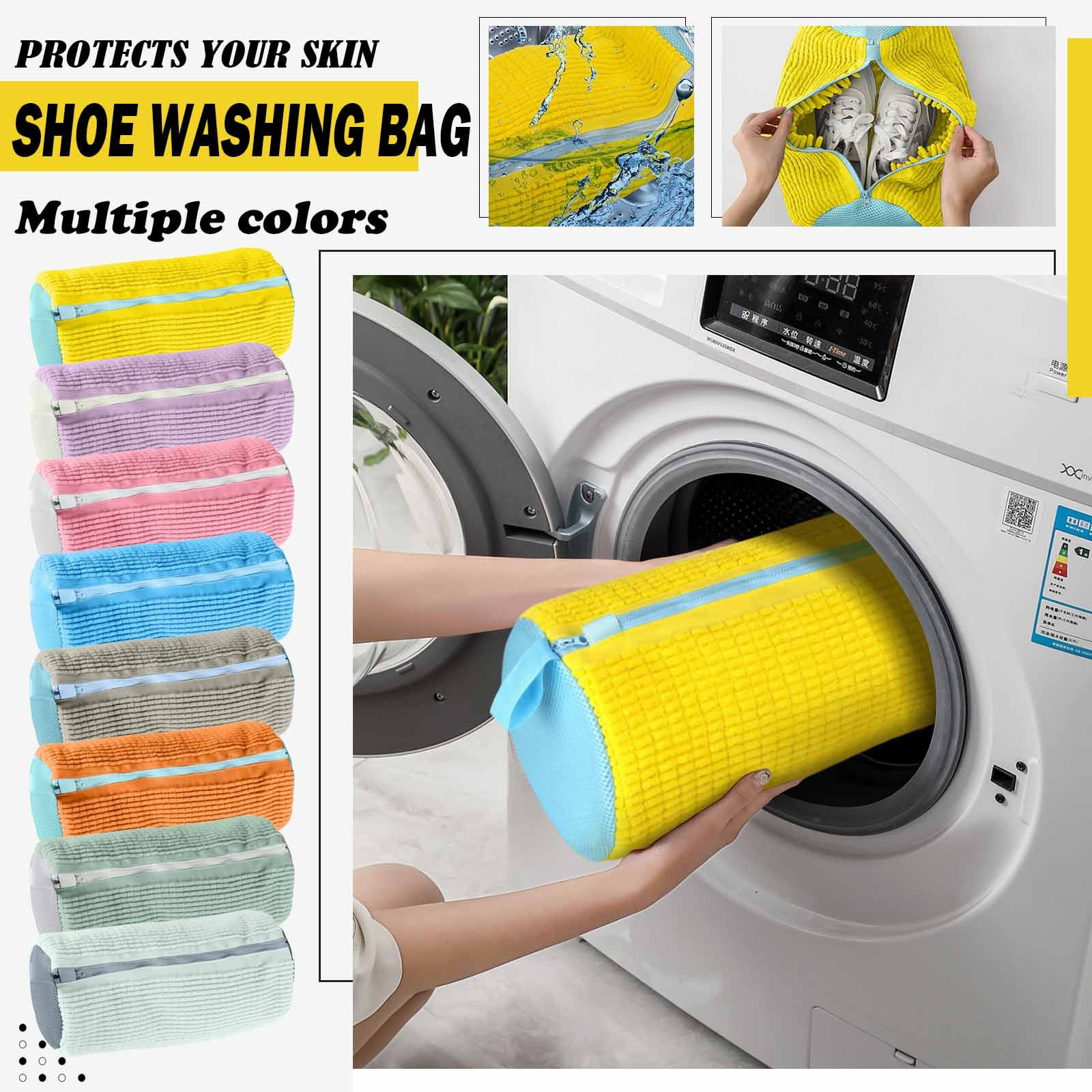 Shoe Washing Machine Bag, Sneaker Cleaning Laundry Shoe Bag for Washer ...