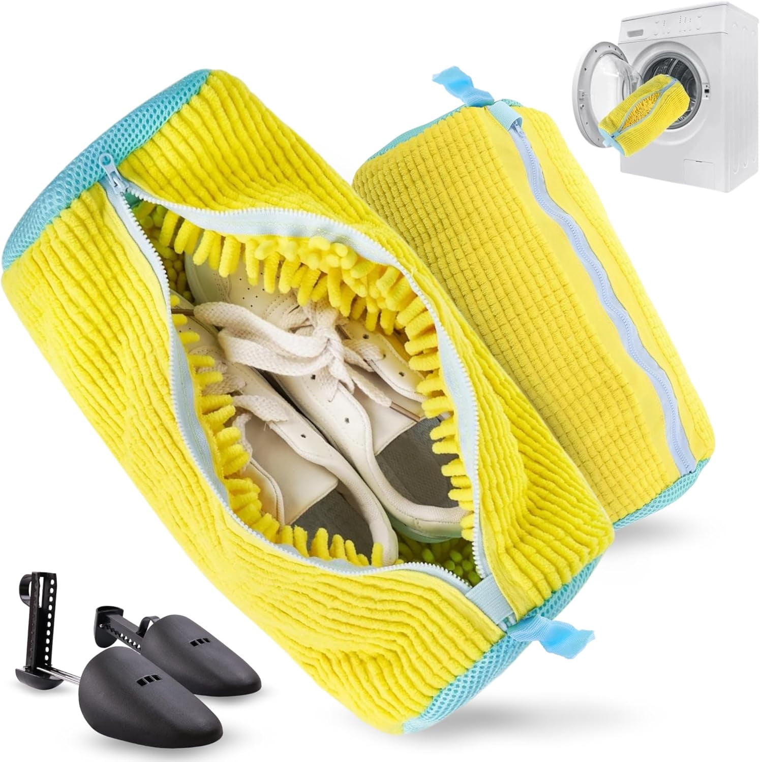 Shoe Washing Machine Bag for Washer & Dryer - 2 Pack Laundry Shoe Bag ...