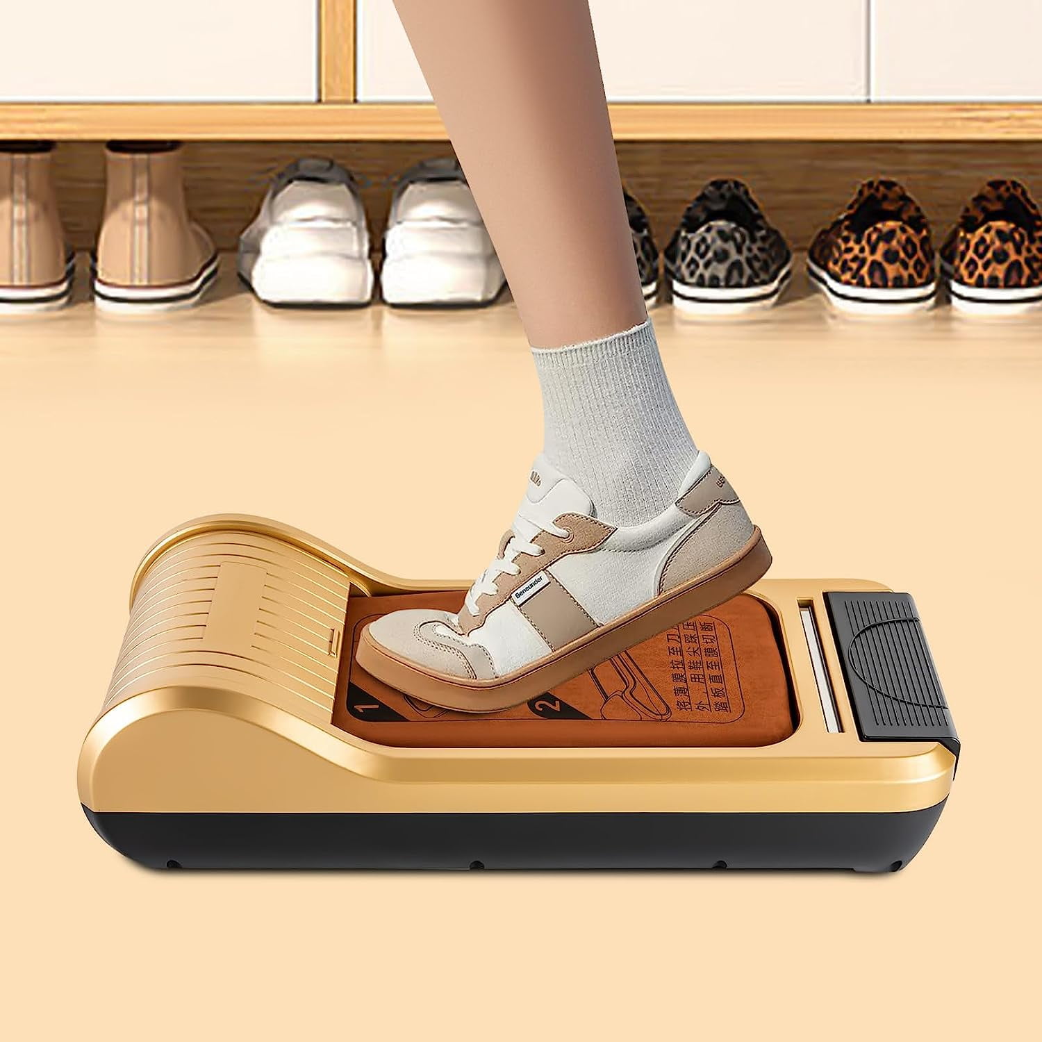 Shoe Wrapping Film Machine 23''×10'' Shoe Cover Dispenser for Indoor ...