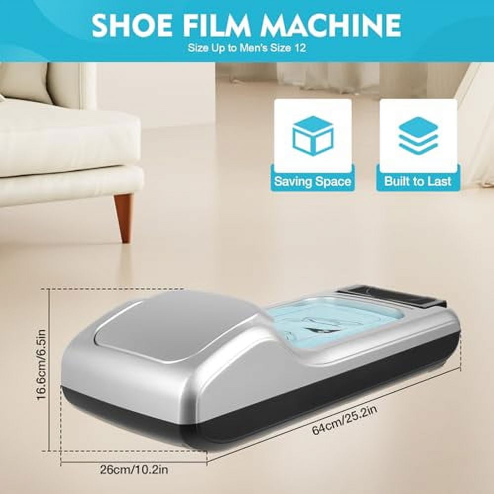 Shoe Wrapping Film Machine 23''×10'' Shoe Cover Dispenser for Indoor ...