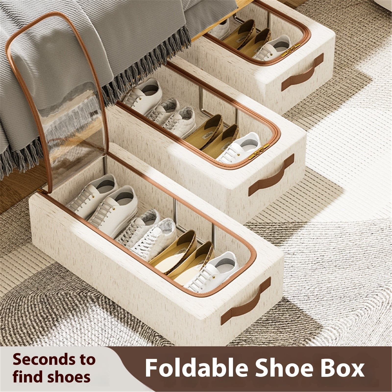 Shoe box shoe storage artifact for home dormitory space saving foldable ...