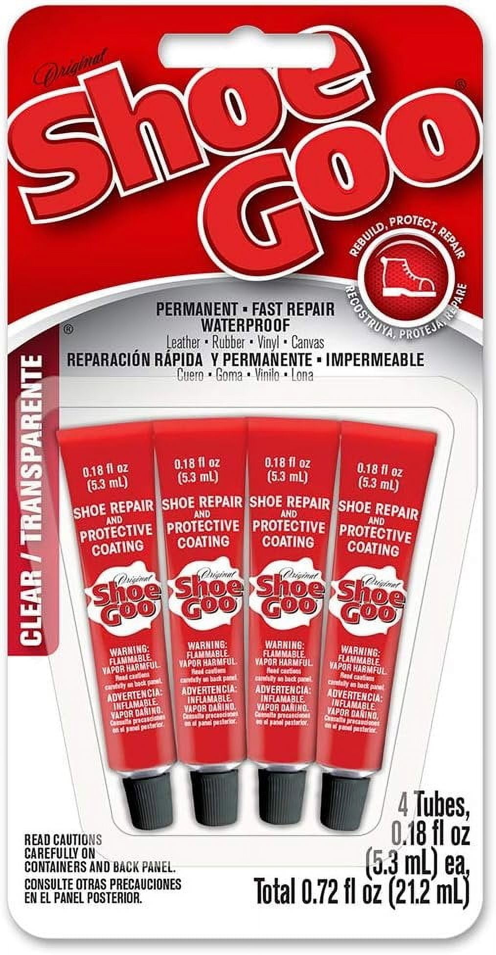 Shoegoo 5510110 Mini Adhesive (4 Pack), 0.18 fl. oz, Clear - Walmart.com