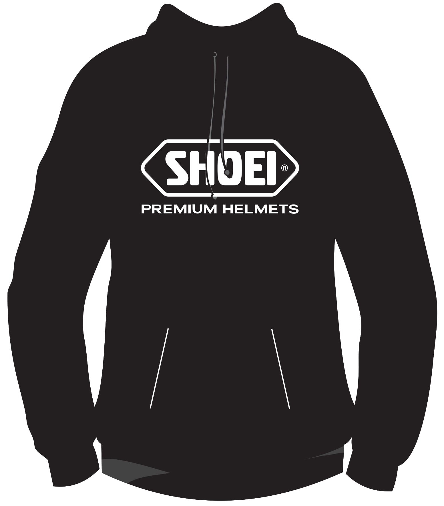 Shoei Logo Hoody Black XLG 0411-2305-07 - Walmart.com