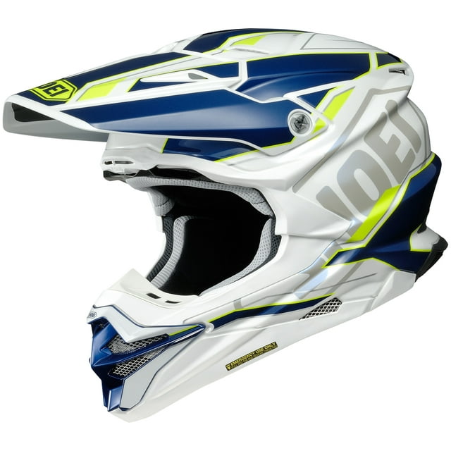 Shoei VFX-EVO Allegiant Helmet Yellow (TC-3) (X-Large, White Yellow (TC ...