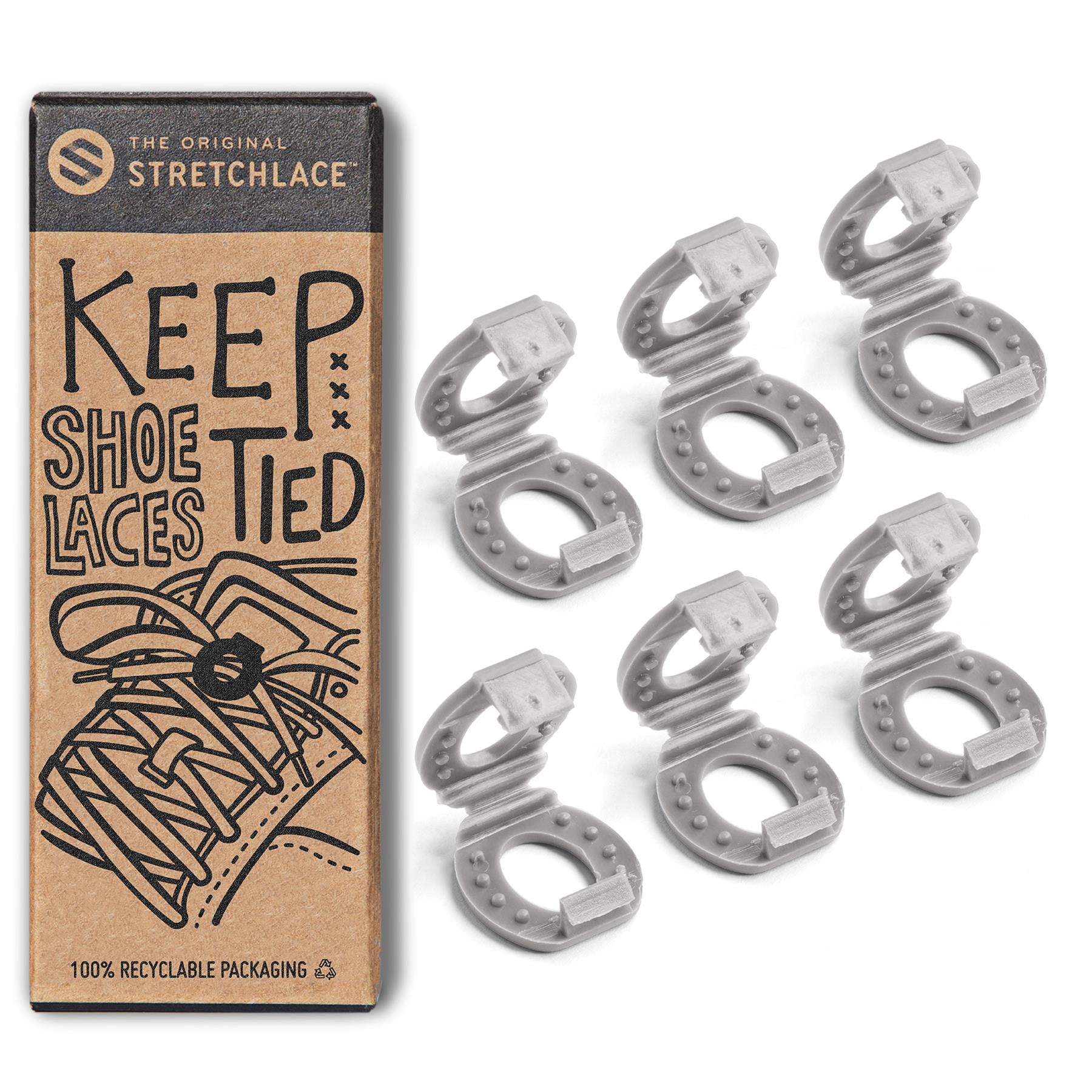 Shoelace Knot Clips by The Original Stretchlace | Keep Shoe Laces Tied ...