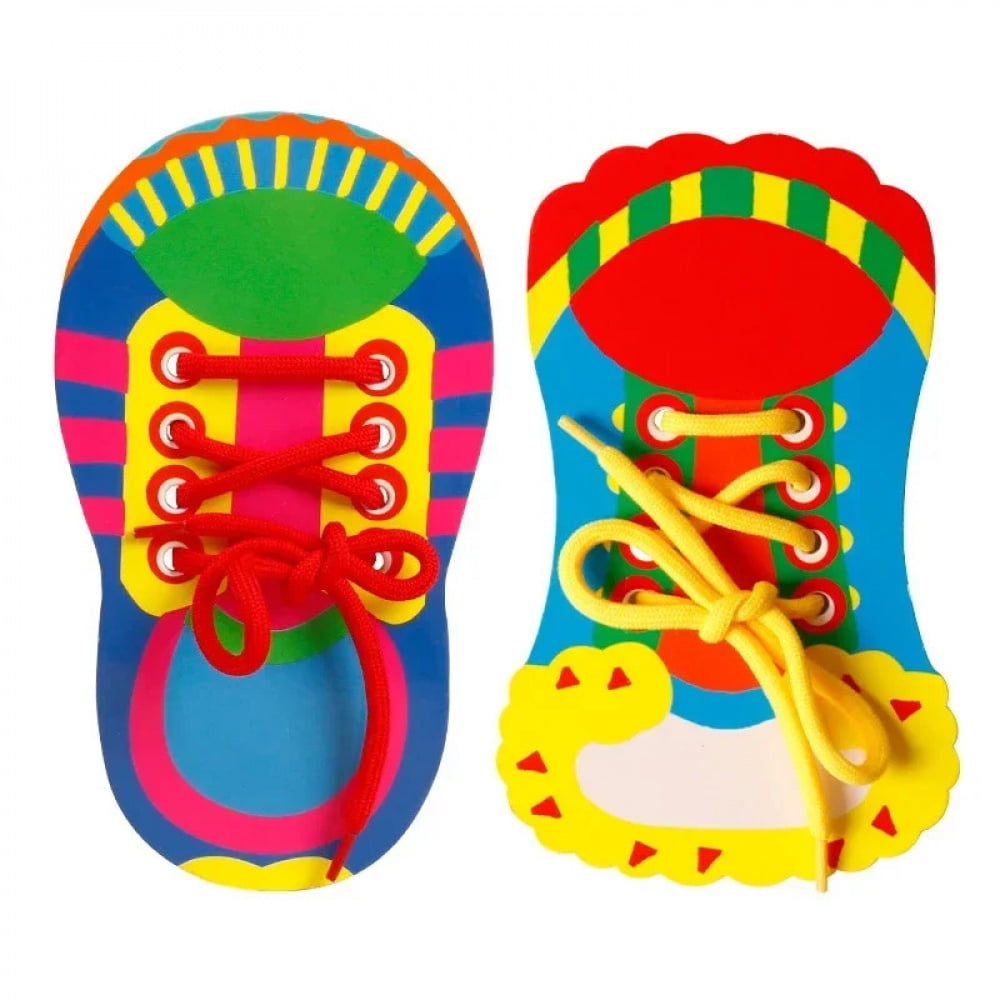 Shoelace Threading Teaching Toys Learn to Tie Shoelaces Toy Kids ...