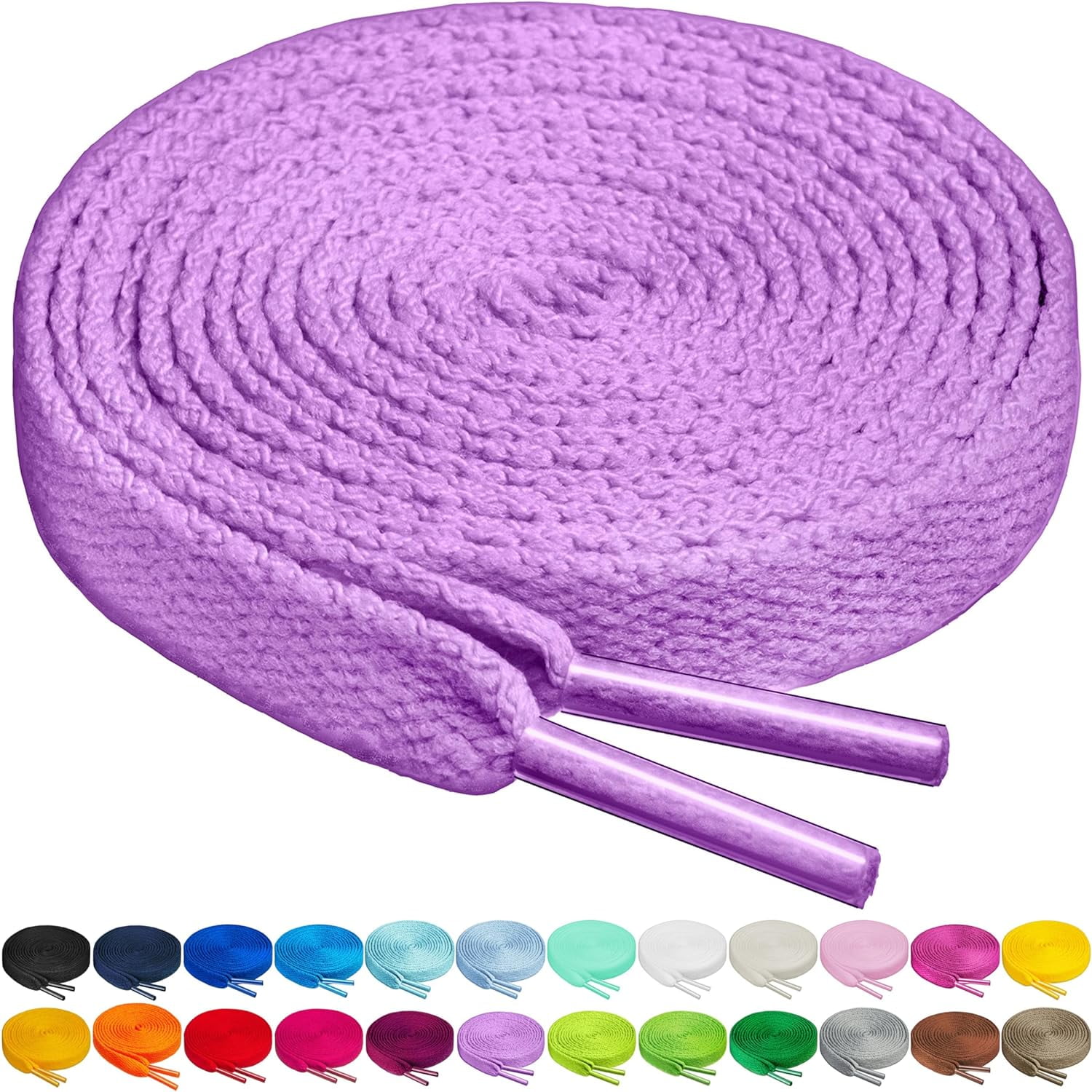 Shoelaces in 27 Colors Flat 5/16" Shoe Laces in 4 Different Lengths ...