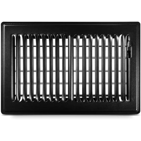 Shoemaker 6x10 Floor Register – Black Heavy Duty Metal Floor Vent Cover ...