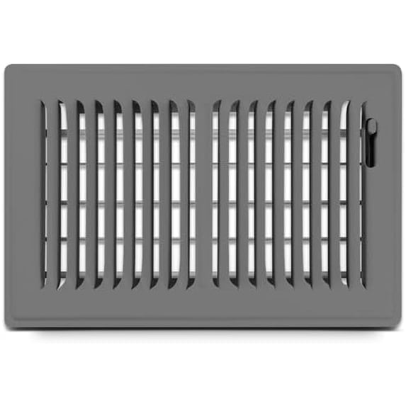 Shoemaker 6x10 Floor Register – Storm Gray Heavy Duty Metal Floor Vent ...