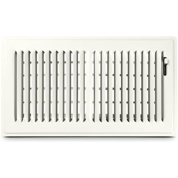 Shoemaker 6x12 Floor Register – Warm White Heavy Duty Metal Floor Vent ...
