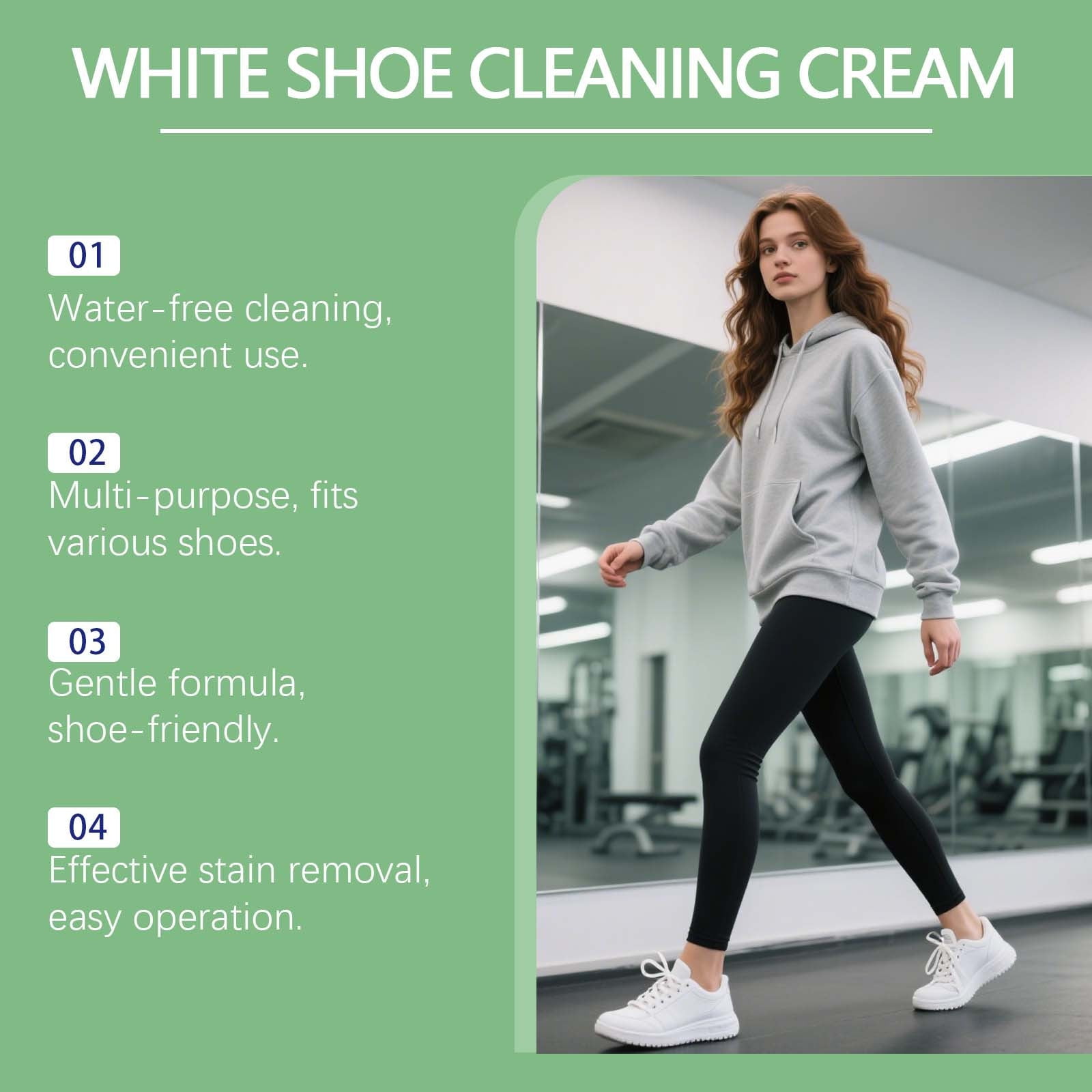 Shoes Cleaner White Shoe Cleaning Cream Multi-functional Gentle Stain ...
