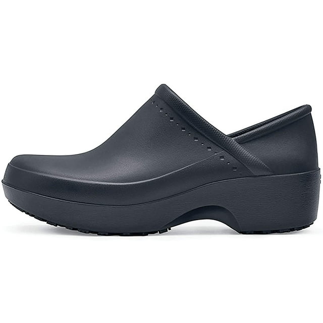 Shoes For Crews Women's Black Cobalt Clogs, Slip & Water Resistant Work ...