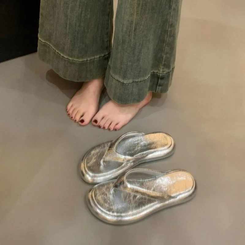 Shoes House Slippers Platform Rubber Flip Flops Slides Fashion Slipers ...