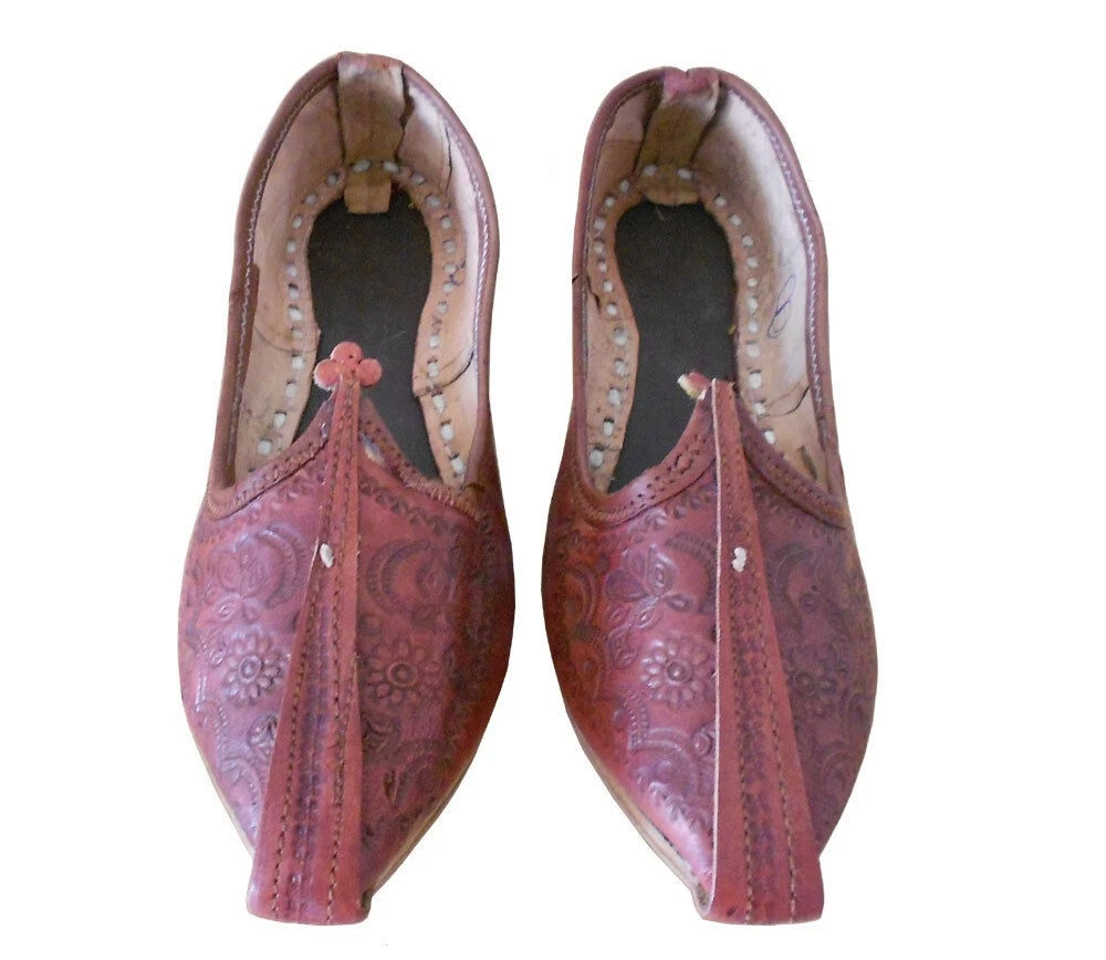 Shoes Indian Men Wedding Leather Handmade Jutties Size Mojaries Khussa ...