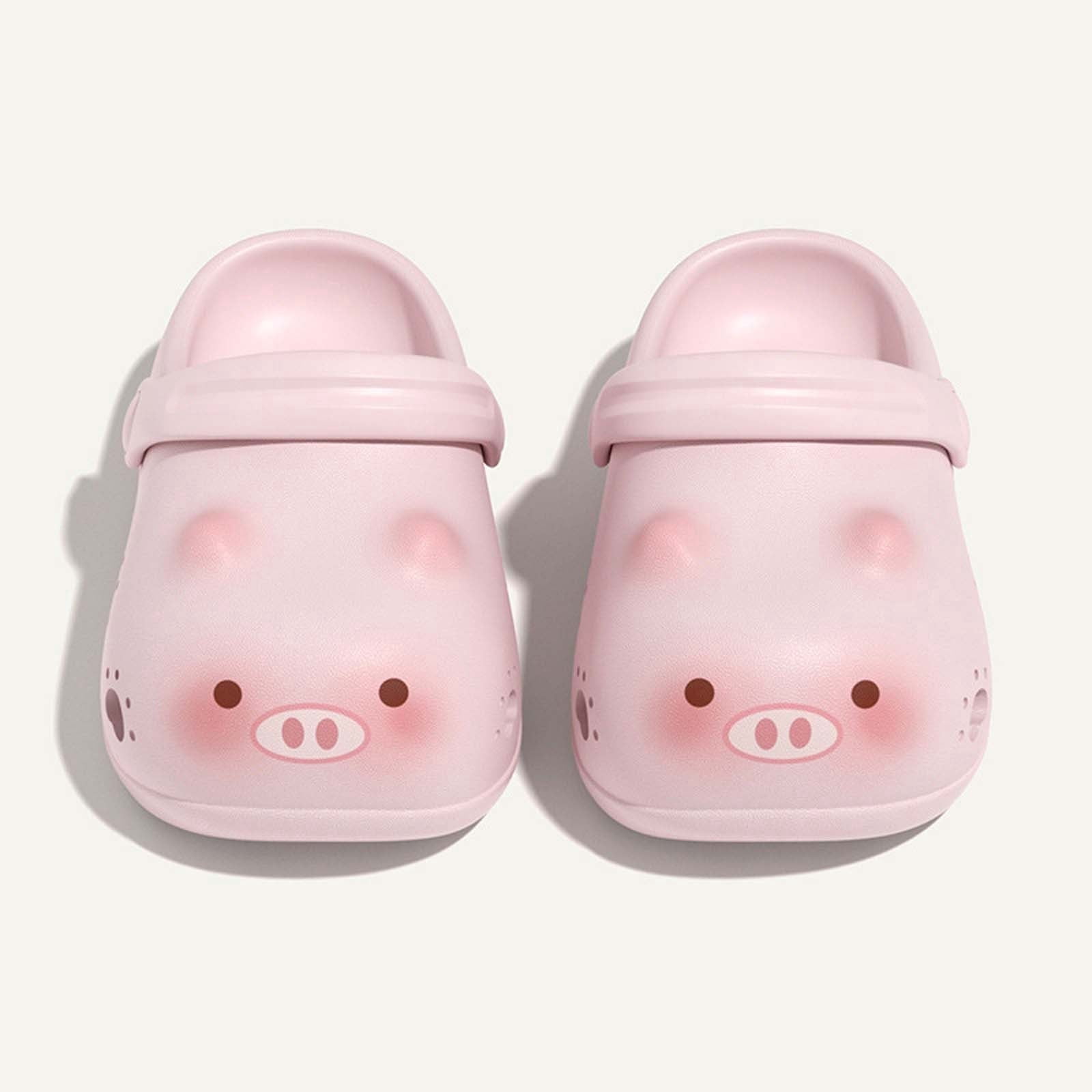 Shoes Kids Cartoon Sandals Slip On Slippers Breathable Perforated ...