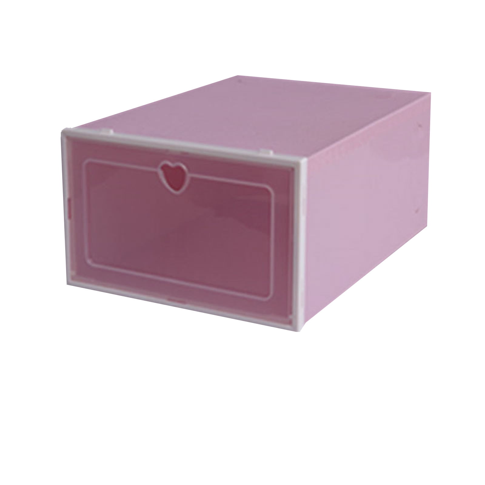 Shoes Plastic Stackable Shoe Box Organizer Storage Clear Foldable Home ...