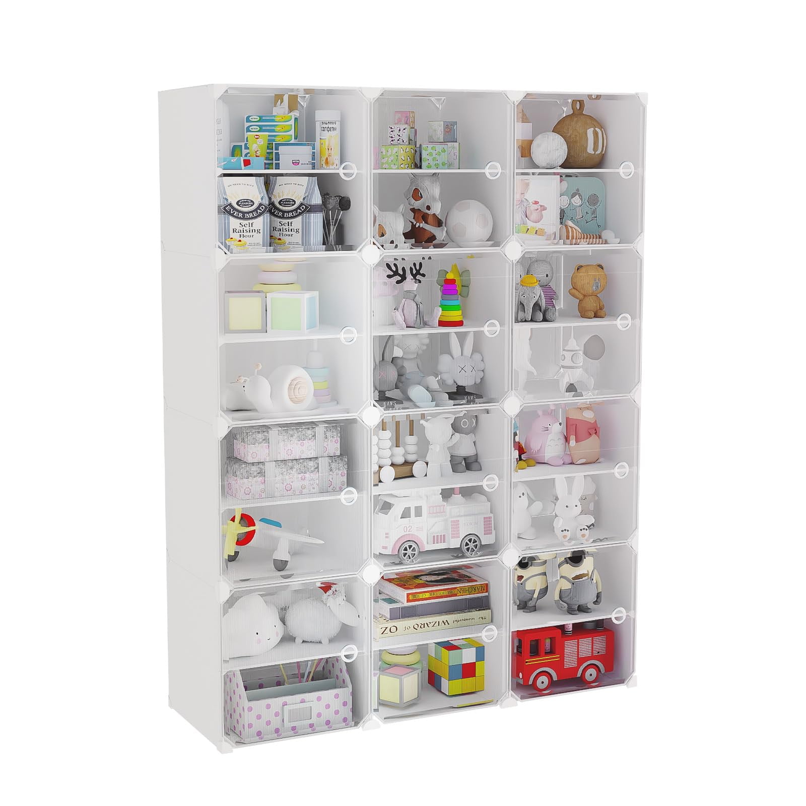 Shoes Rack Storage Drawer 12 Tier Clear Plastic Sneaker Display Case 72 ...