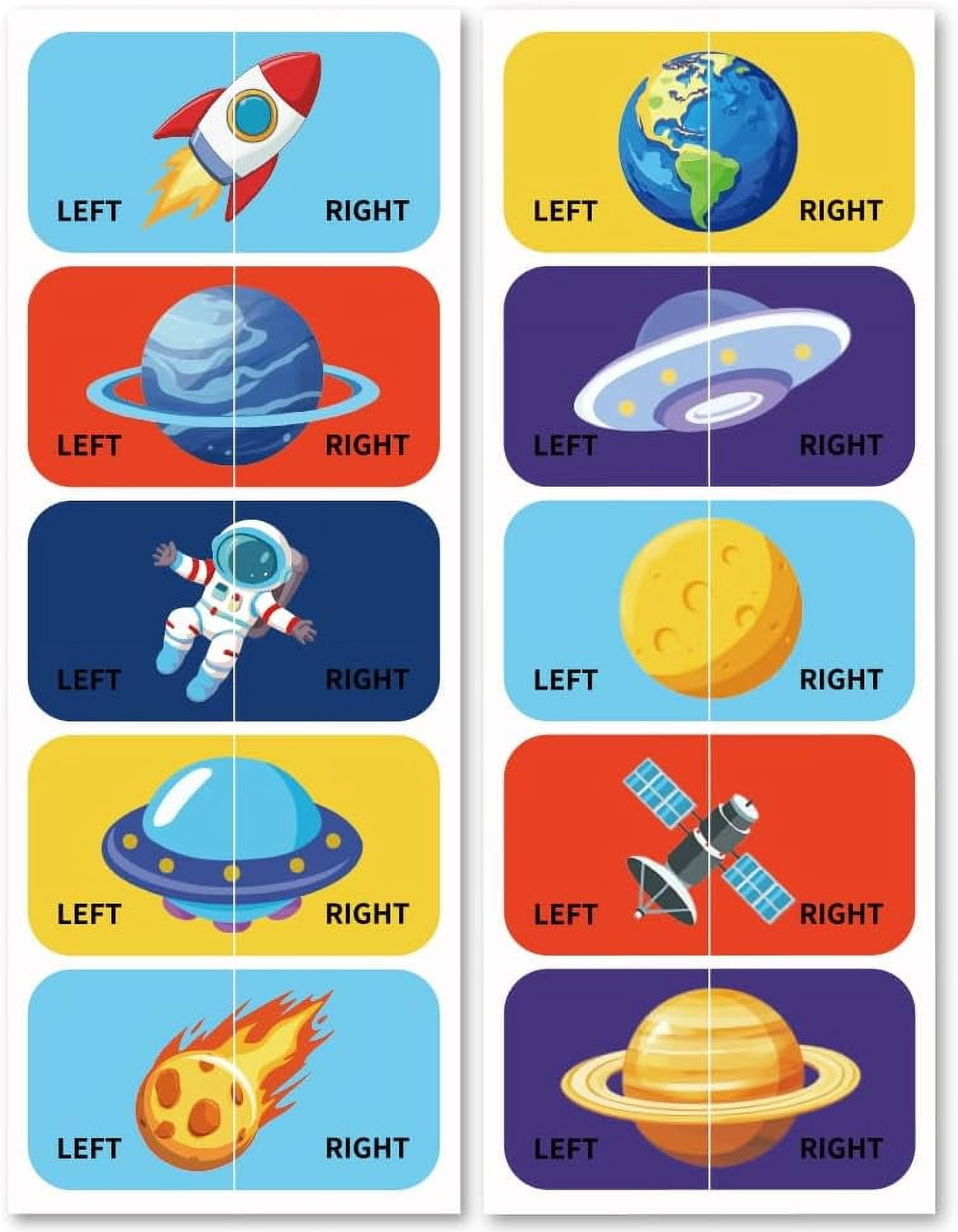 Shoes Stickers for Shoes Learning Left Right Universe 100pcs(50 Pairs ...