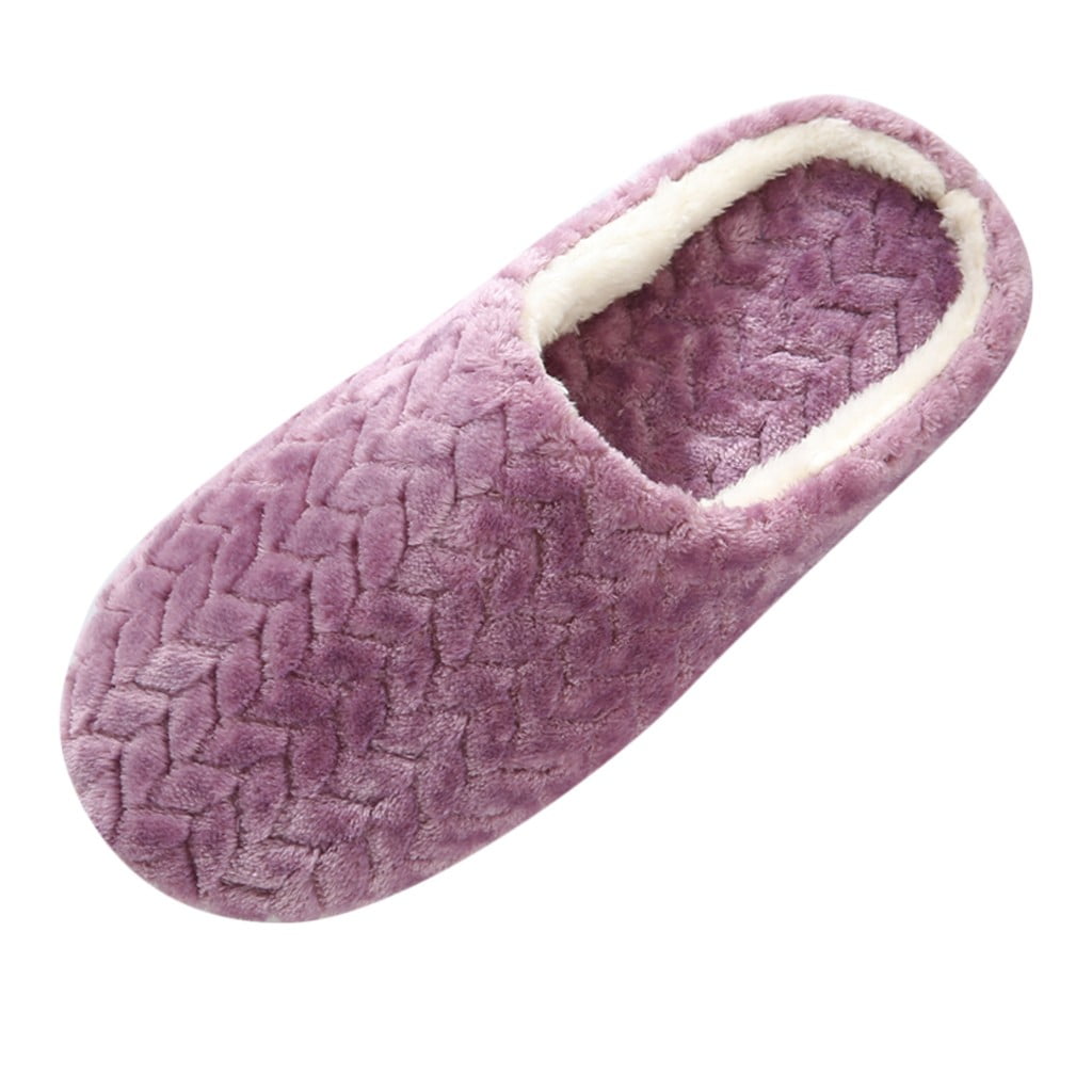 Shoes for Women House Slippers Slip-On Anti-Skid Flower Indoor Casual ...