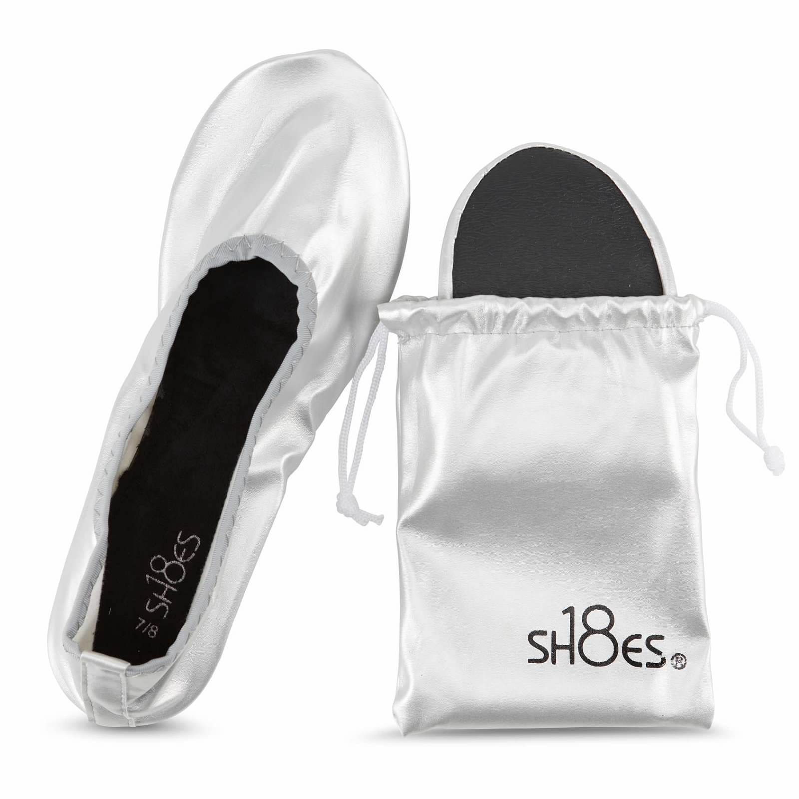 Shoes8teen Women's Foldable Portable Travel Ballet Flat Shoes w ...