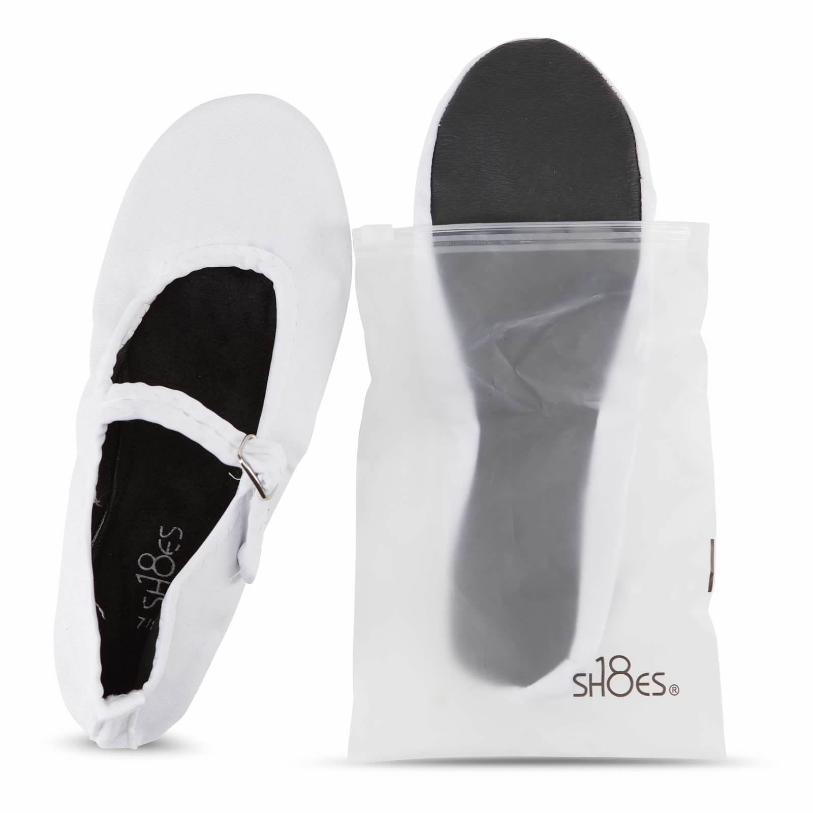 Shoes8teen Women's Foldable Portable Travel Ballet Flat Shoes w ...