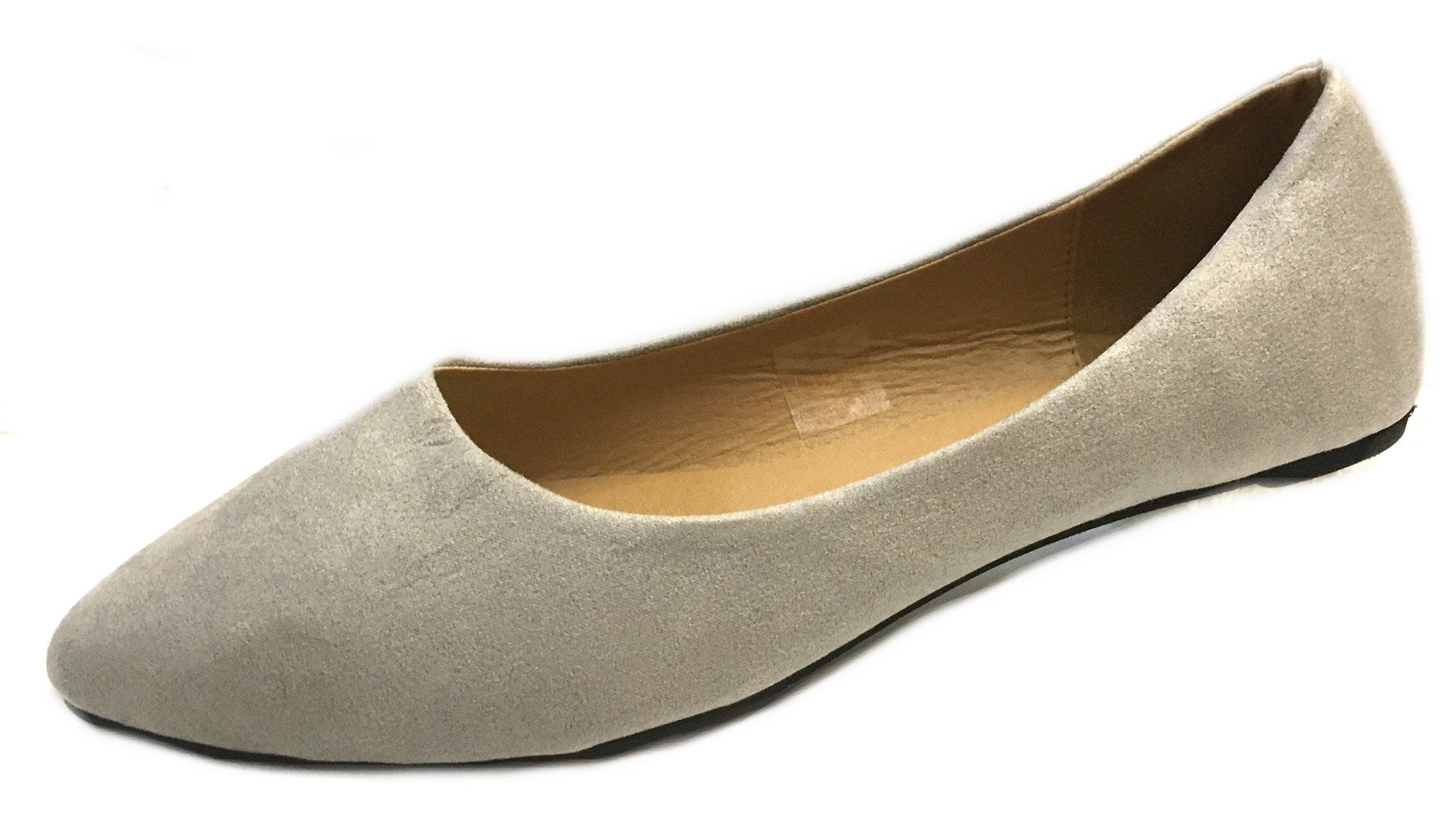 Shoes8teen Women's Pointy Toe Ballet Flats - Walmart.com
