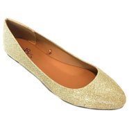 Bocca Girl's Silver Glitter Ballet Flat Ankle Strap Ballerina Flat ...