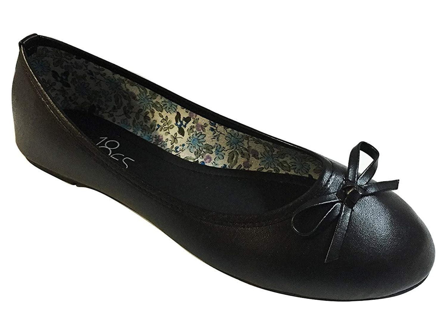 Shoes8teen Womens Ballerina Ballet Flat Shoes 113 Black 8 - Walmart.com