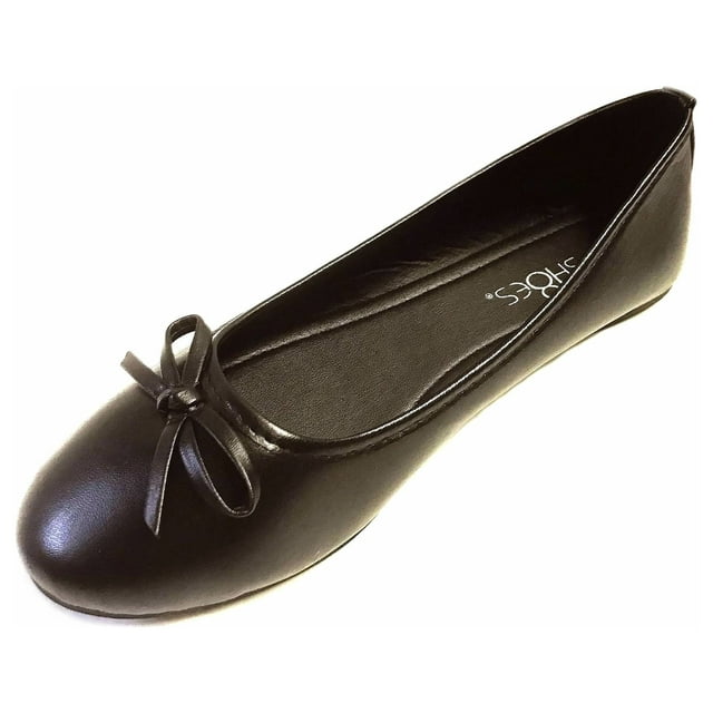 Shoes8teen Womens Ballerina Ballet Flats Shoes 8500 Brown 10 - Walmart.com