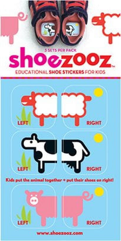 Shoezooz - Educational Shoe Stickers for Kids! - Walmart.com